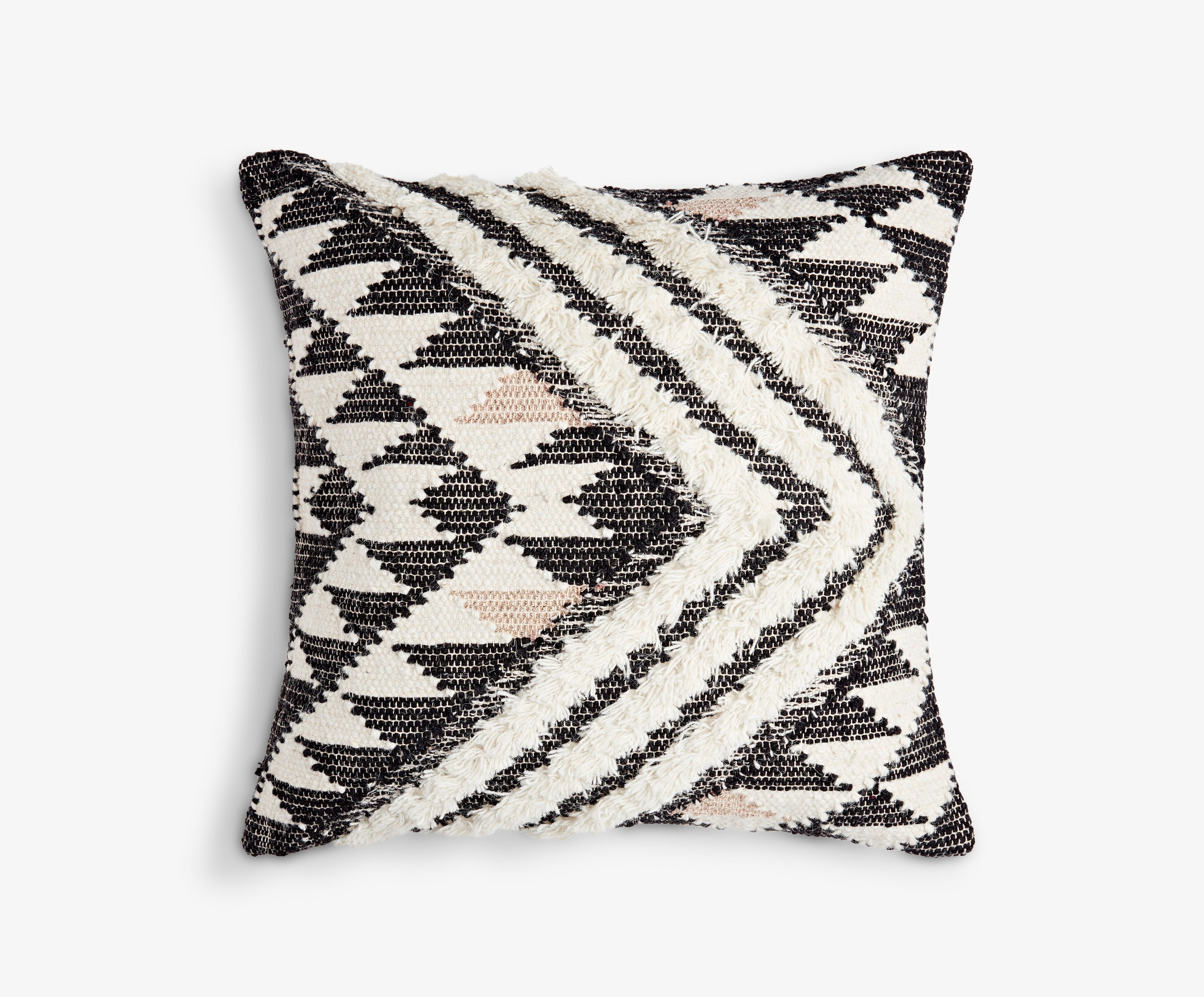 Large Square Fluffy Chevron Cushion – Tetrad