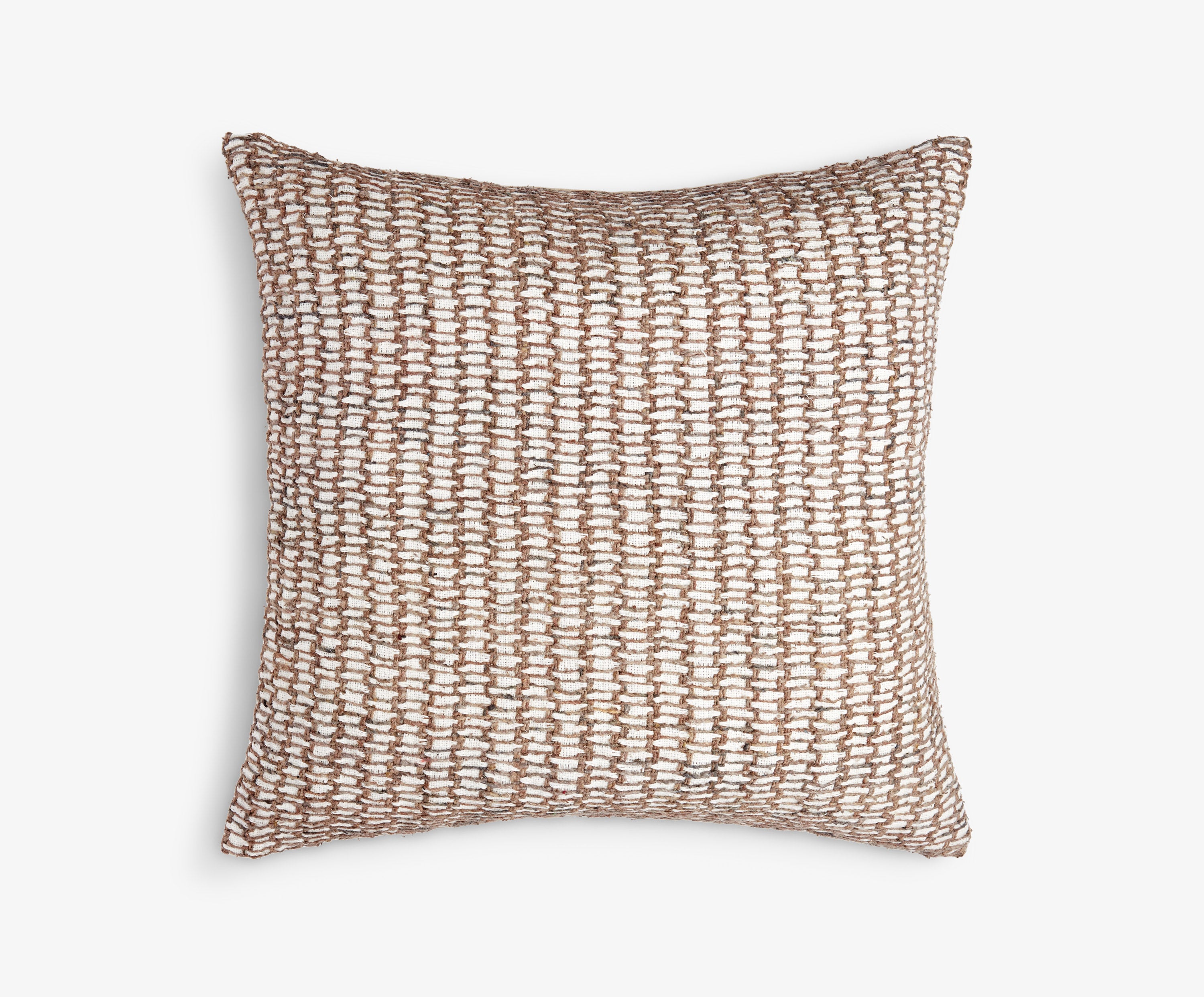 Large Square Natural/Brown Loop Stitch Cushion – Tetrad
